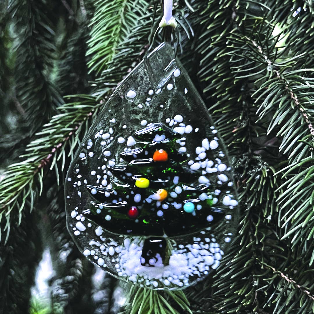 Ornament - Teardrop Christmas Tree Sun Catcher – Rustic Stars